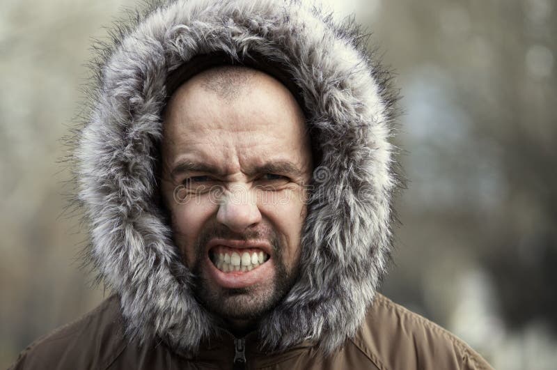 Aggressive man stock photo. Image of face, expression - 1528834