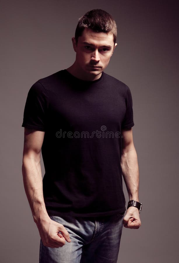 Aggressive man stock photo. Image of closeup, male, looking - 16640636