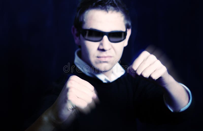 Aggressive businessman stock photo. Image of smile, desert - 3809768