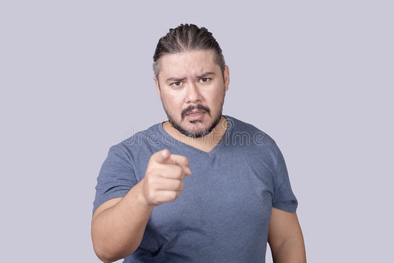 Aggressive Filipino Fighter Doing Self Defense Gesture Stock Photo ...