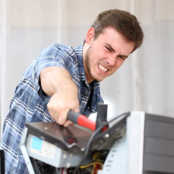 1,118 Man Destroying Computer Stock Photos - Free & Royalty-Free Stock ...