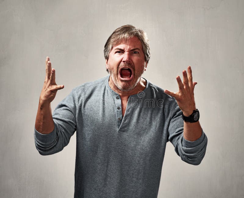 Aggressive man. stock image. Image of aggressive, feeling - 93057751
