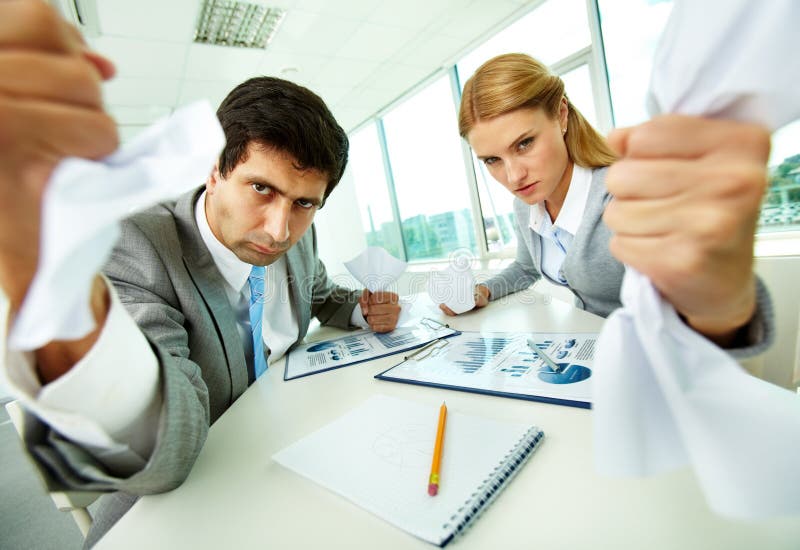 Aggressive managers stock photo. Image of businessgroup - 23040030