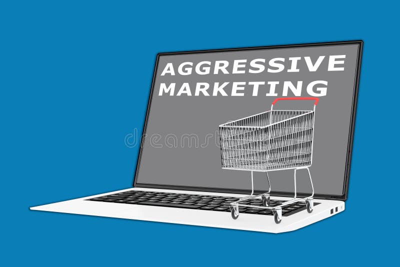Aggressive Marketing Concept Stock Illustration - Illustration of ...