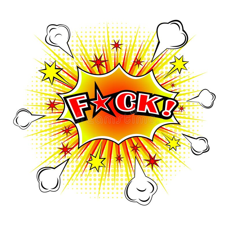 Aggressive Phrase. Comic Book Explosion Stock Vector - Illustration of ...
