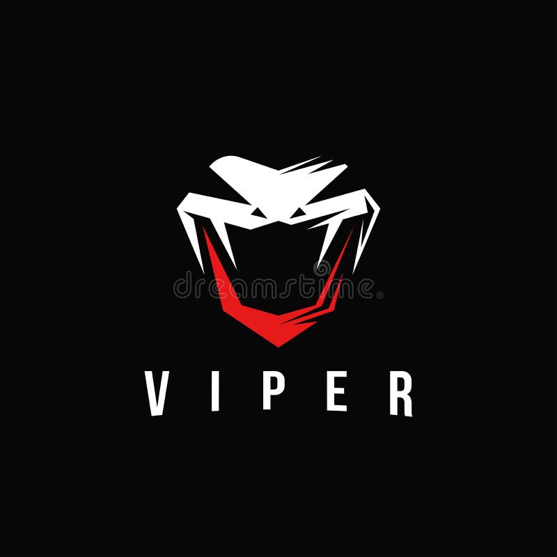 Aggressive Powerful Viper Snake Logo Vector, Letter V Viper Logo Stock ...