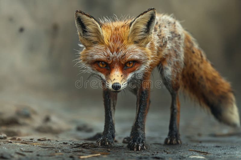 Aggressive Red Fox Showing Teeth and Growling Stock Image - Image of ...