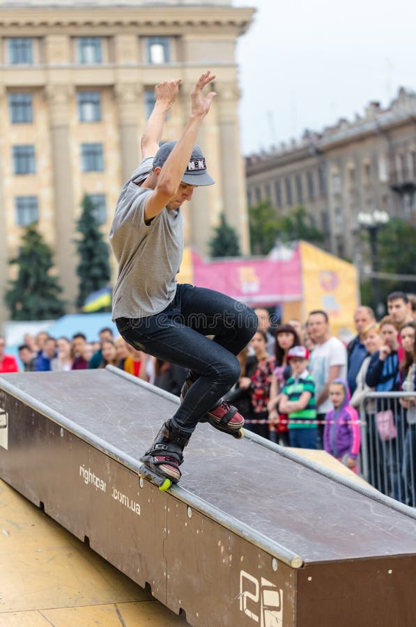 Aggressive Rollerblading Competition Editorial Stock Image - Image of ...