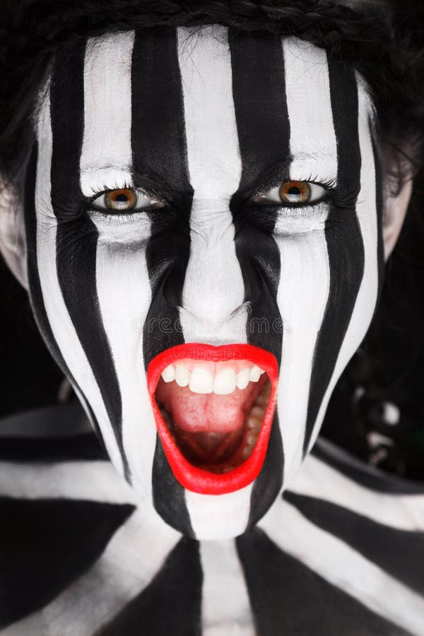 Aggressive soccer fan stock image. Image of head, person - 23335971