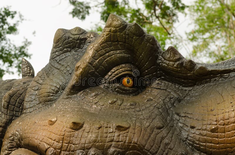 Aggressive T Rex eye. stock photo. Image of dinosaur - 66815128