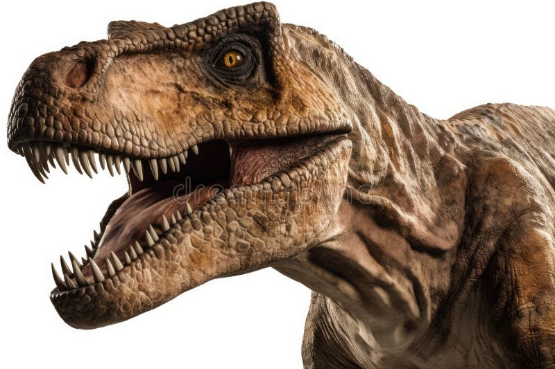 Tyrannosaurus Rex on White Background Stock Illustration - Illustration ...
