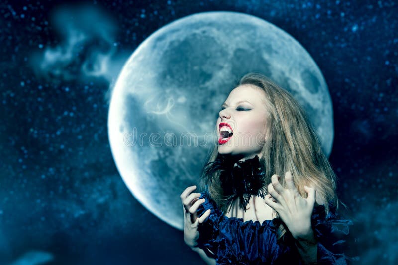 Vampire woman stock photo. Image of blood, feathers, caucasian - 33606760