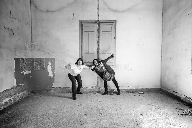 Aggressive women scream stock image. Image of anxiety - 56737067