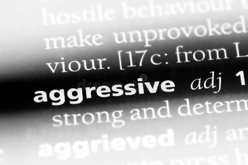 Aggressive stock photo. Image of concept, dictionary - 114406074