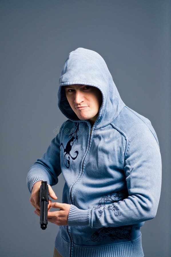 Guy loading gun stock photo. Image of fire, portrait - 13900734