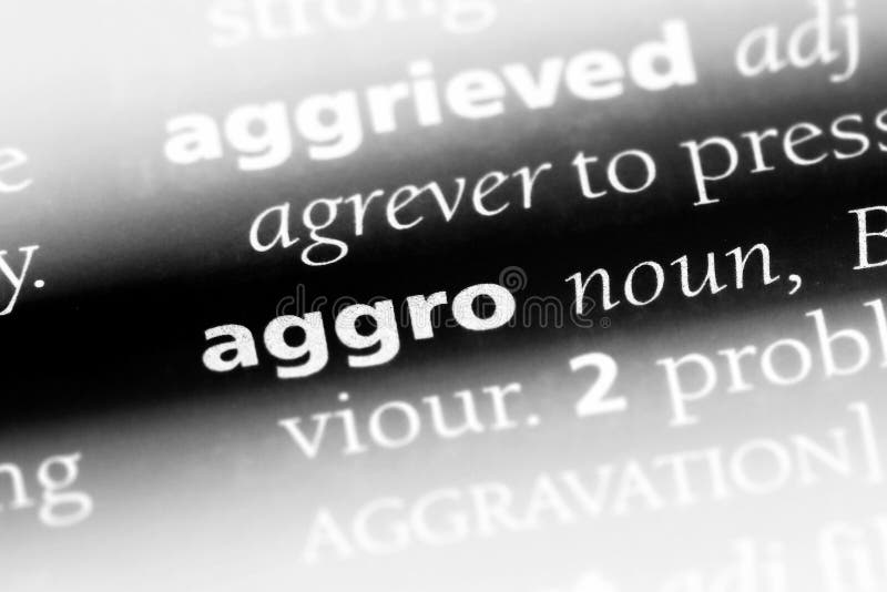 Aggro stock image. Image of writing, macro, isolated - 114405997