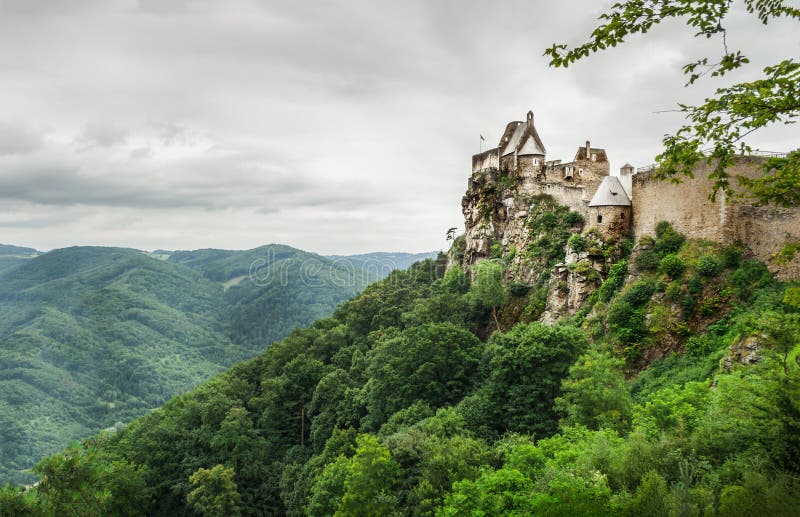 Aggstein Castle, Austria stock image. Image of hill, high - 55280053