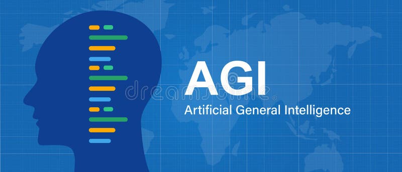 AGI Artificial General Intelligence Concept Technology Stock Vector ...
