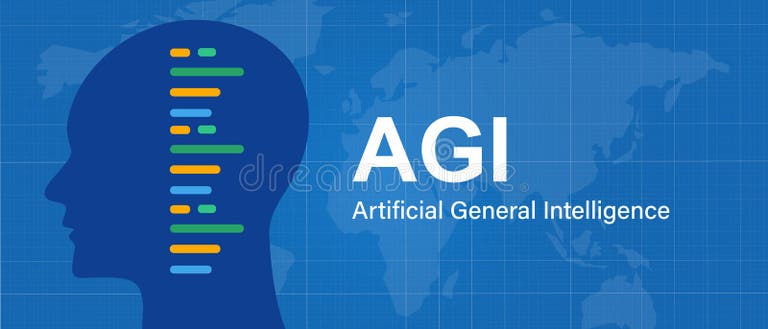 AGI Artificial General Intelligence Concept Technology Stock Vector ...