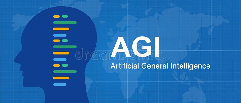 AGI Artificial General Intelligence Concept Technology Stock Vector ...