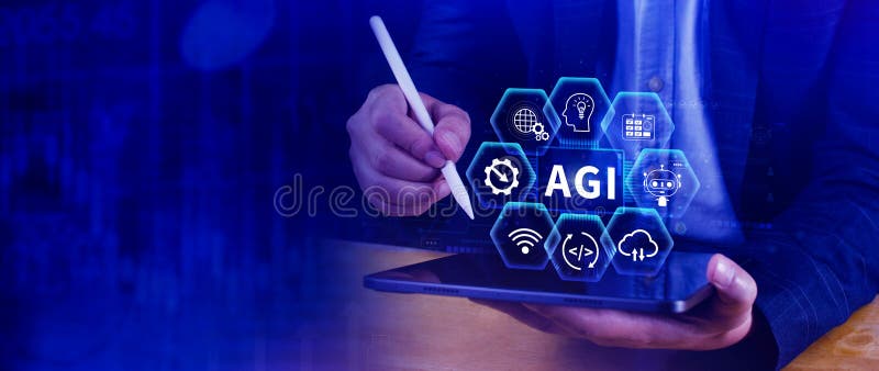 Concept of Artificial Intelligence and Research in Science Stock Photo ...