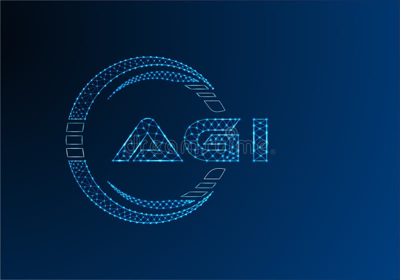 AGI Low Poly Letter Logo Vector Design. Stock Illustration ...