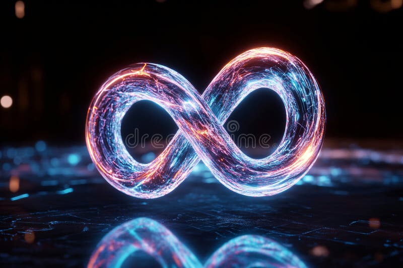 AGI Radiant Abstract Infinity Symbol Glowing Stock Image - Image of ...