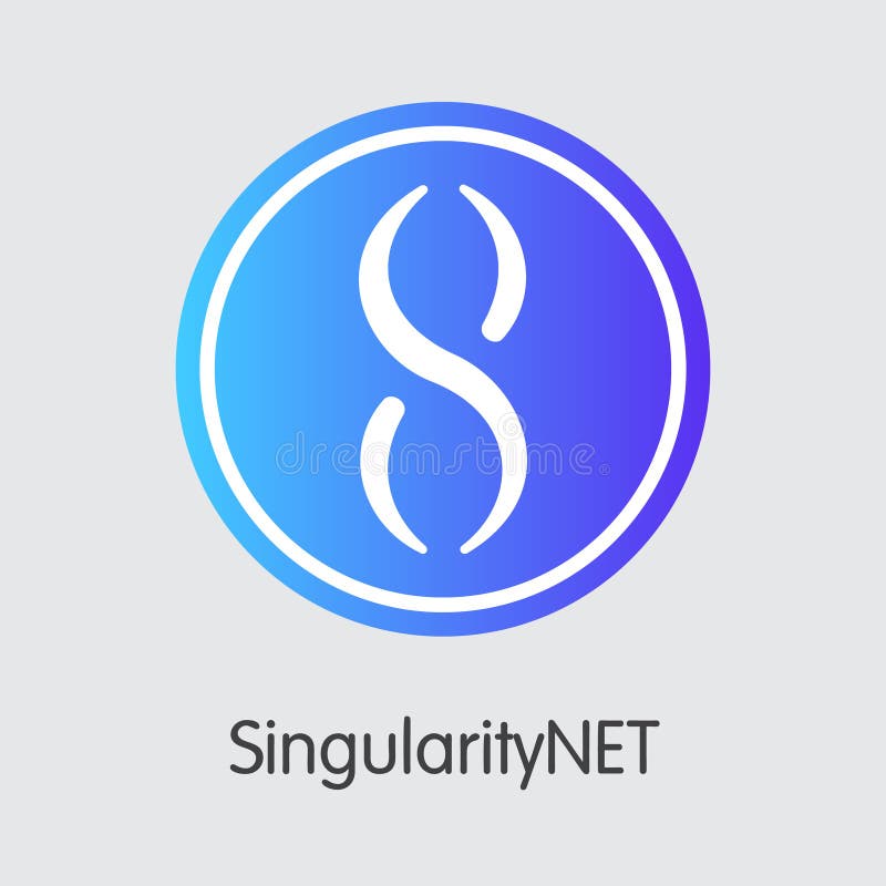 AGI - Singularitynet El Icono Del Emblema De La Moneda O Del Mercado ...