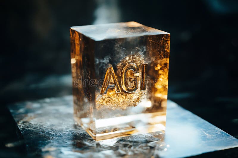 AGI Solid Monolith of Knowledge Stock Image - Image of concept ...