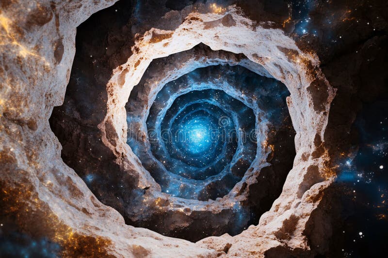 AGI Spiral Portal in Cosmic Void Stock Image - Image of futurism ...