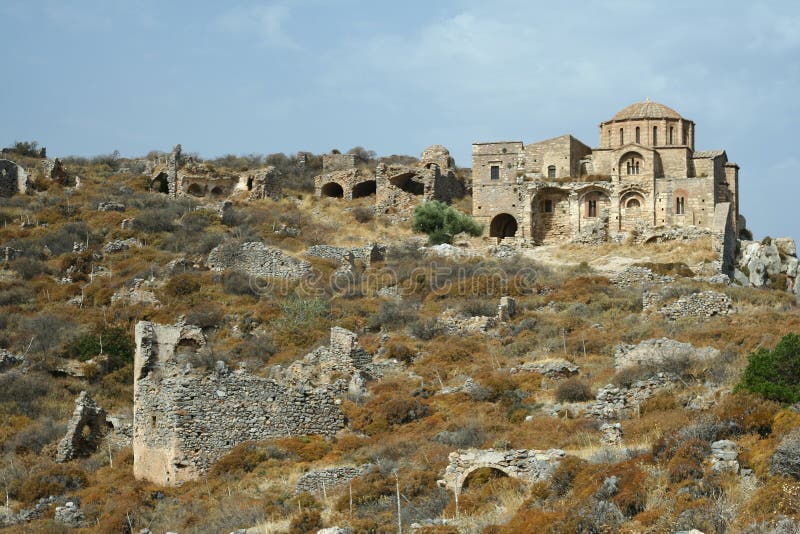 Ayia Sophia Church at Monemvasia, Greece Stock Image - Image of greece, dome: 9586473