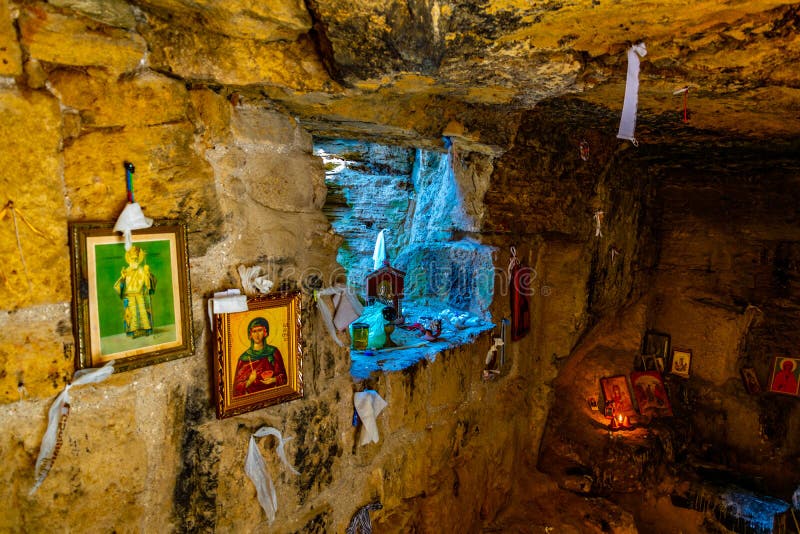 Agia Solomoni Catacombs in Paphos, Cyprus Stock Photo - Image of door ...