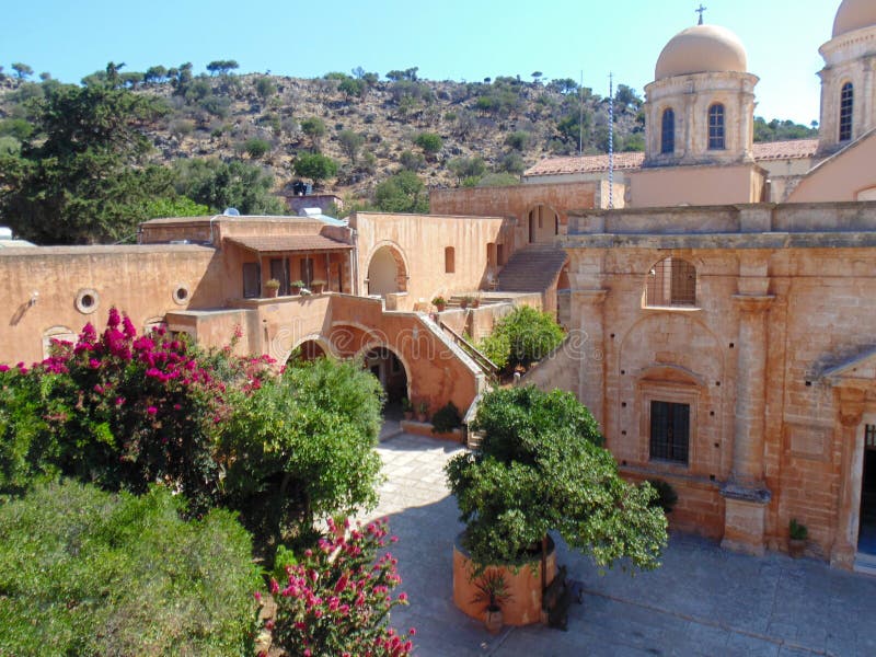 Agia Triada monastery stock photo. Image of chania, akrotiri - 123915554