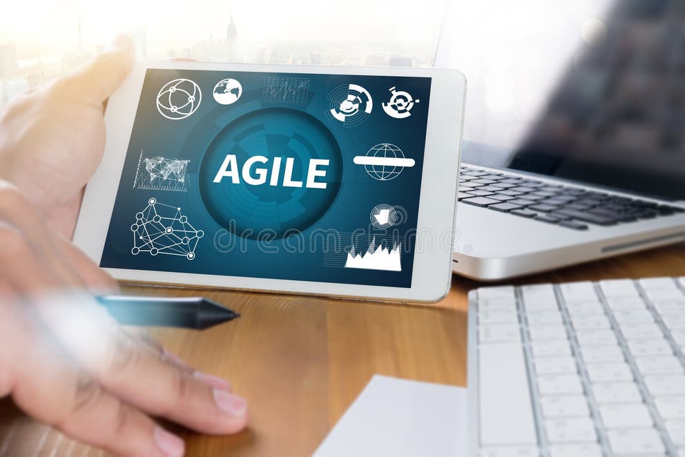 AGILE Agility Nimble Quick Fast Concept Stock Photo - Image of digital ...