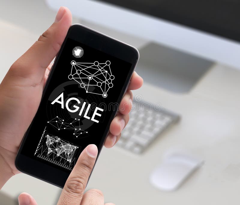 Agile Agility Nimble Quick Fast Concept Businessman Working Use Stock ...