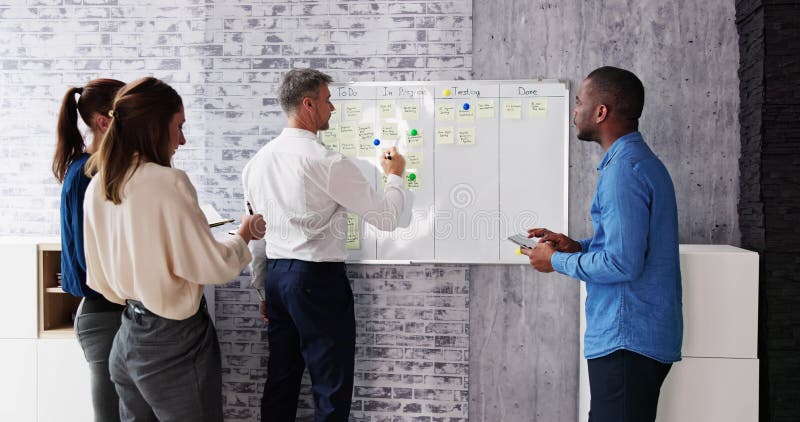 Agile Business Team stock photo. Image of black, plan - 267635862