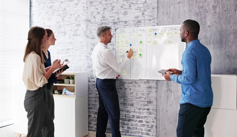 Agile Business Team stock image. Image of project, diverse - 268908427