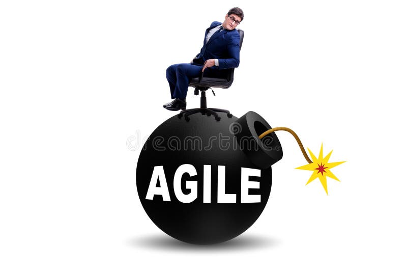 Agile Concept with Exploding Bomb Stock Photo - Image of teamwork ...