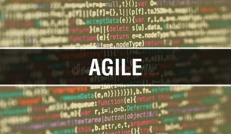 Agile Concept Illustration Using Code For Developing Programs And App Agile Website Code With