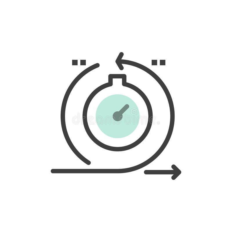 Agile, Cycle, Development, Fast, Iteration Flat Color Icon. Vector Icon ...