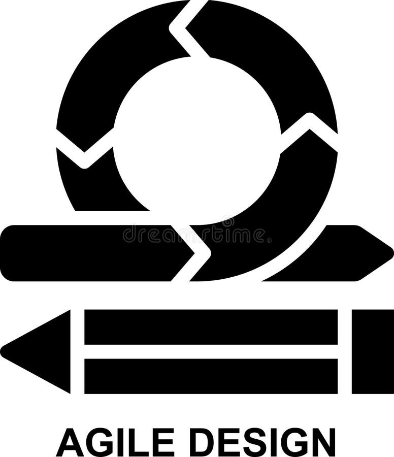 Agile Design Project Design Agile Scrum Project Management Planning Solid Glyph Icon Stock