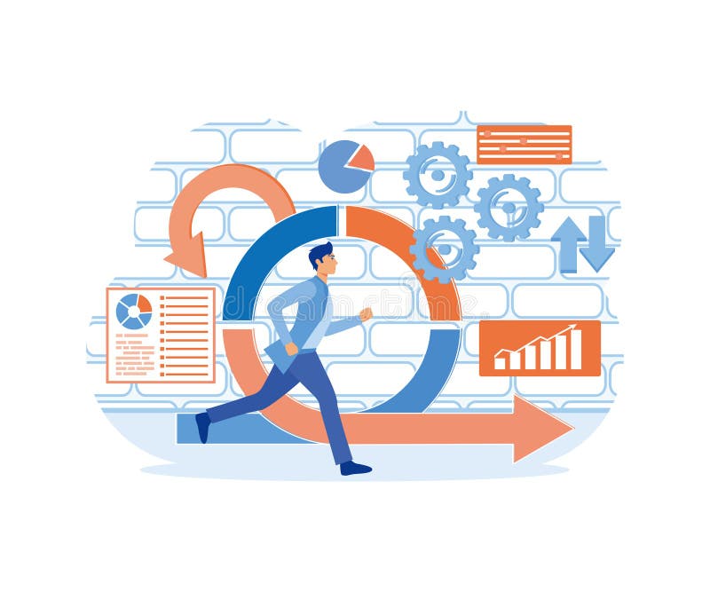 Agile Development Decisions Methodology Business Concept. Agile Life ...