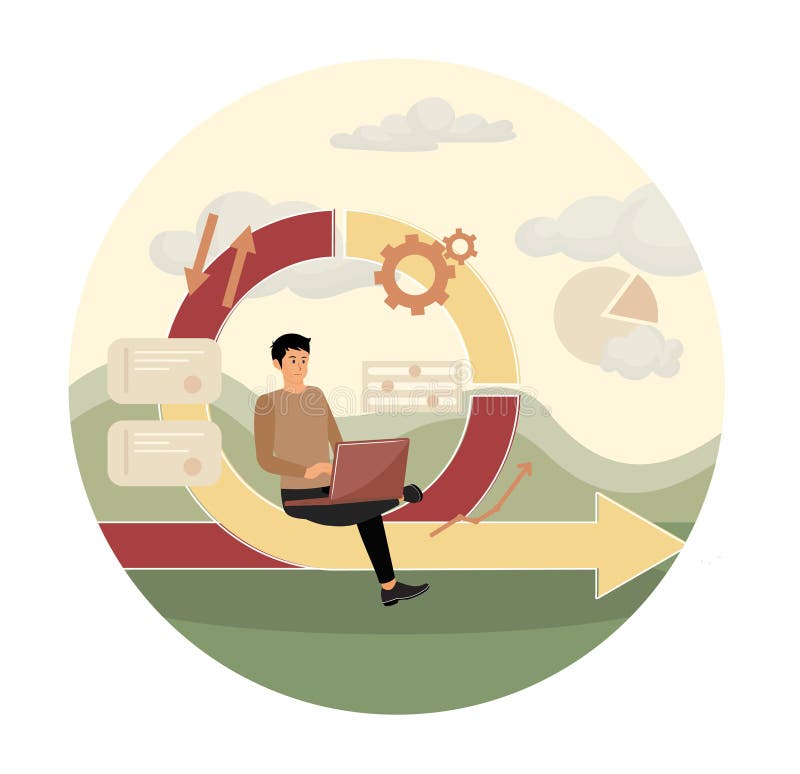 Agile Development Decisions Methodology Business Concept. Stock ...