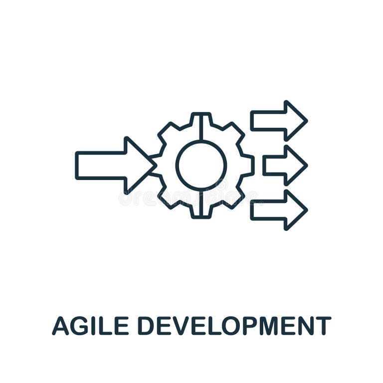 Agile Development Line Icon. Simple Element from Digital Disruption ...