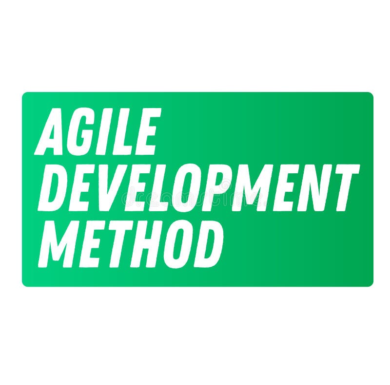 Agile Development Method Advertising Sticker Stock Vector ...