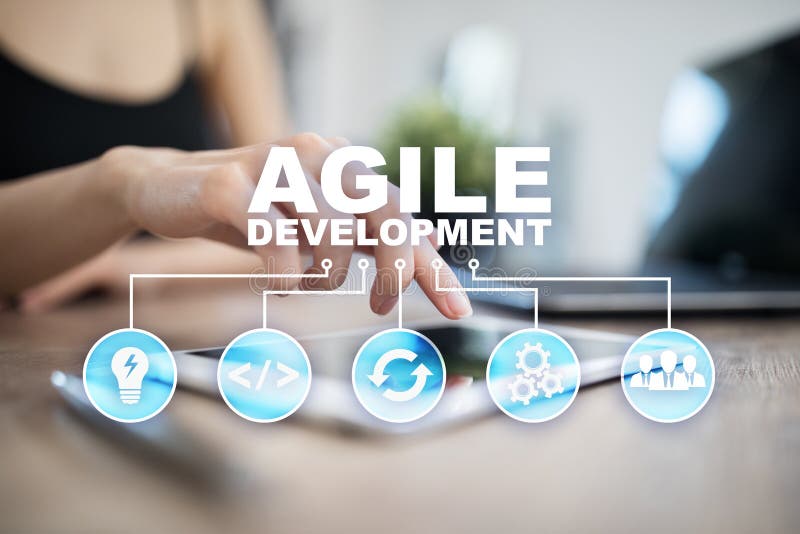 Agile Development, Software and Application Programming Concept on ...