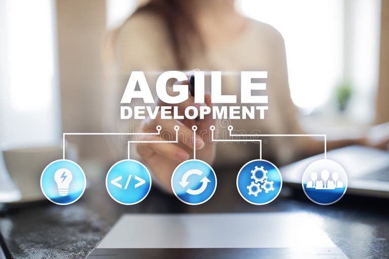 Agile Development, Software and Application Programming Concept on ...