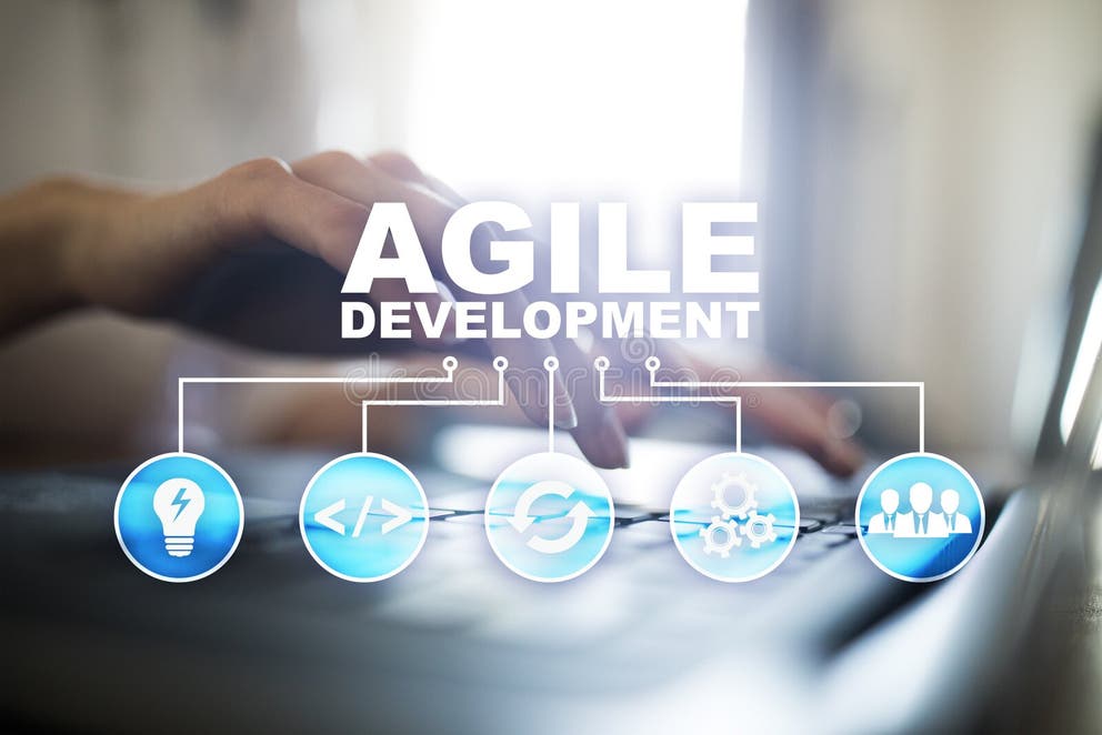 Agile Development, Software and Application Programming Concept on ...
