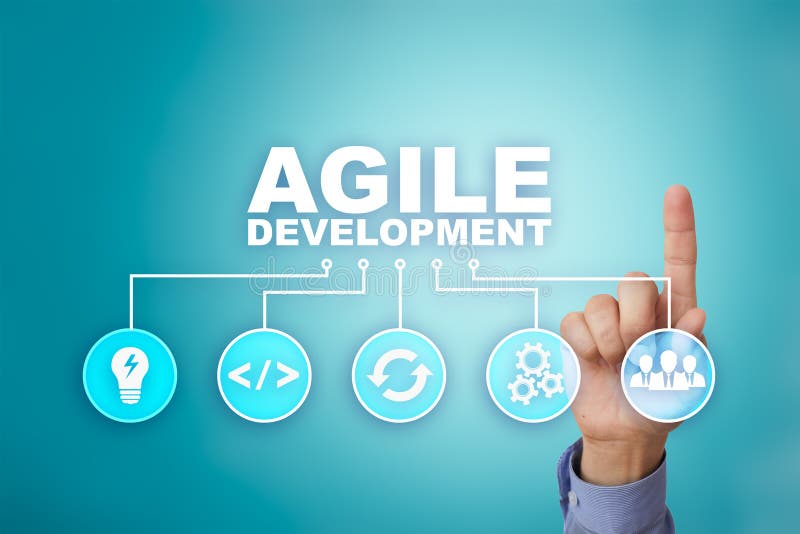 Agile Development, Software and Application Programming Concept on ...