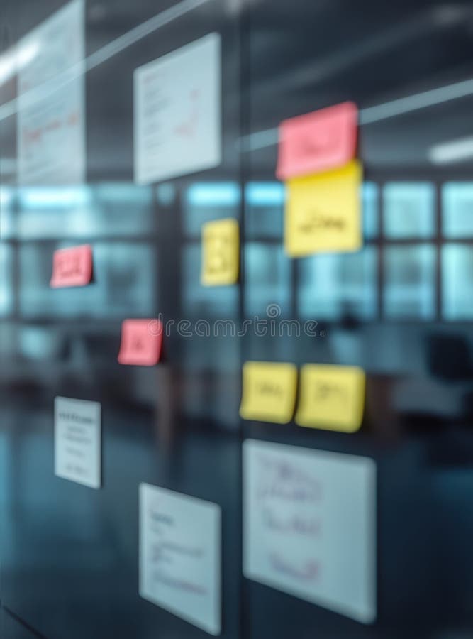 Agile Development Sprint Board in a Sleek High-Tech Stock Image - Image ...